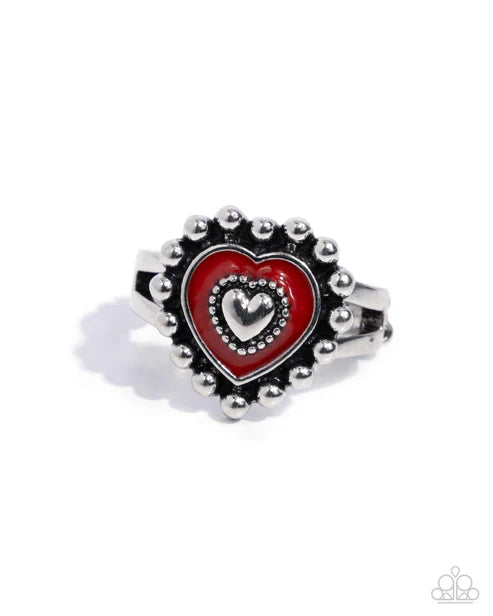 Paparazzi "Courting Chic" Red Ring