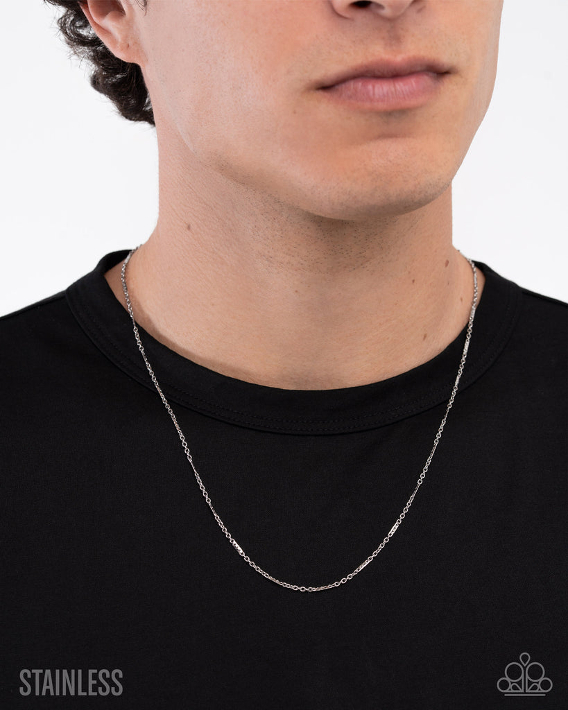 Paparazzi "No Drama" Silver Mens Urban Unisex