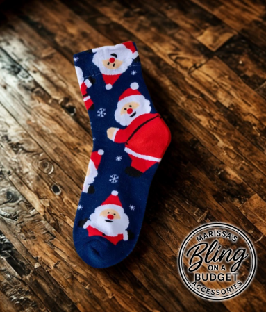 "Jolly Pig Protectors" Blue Socks