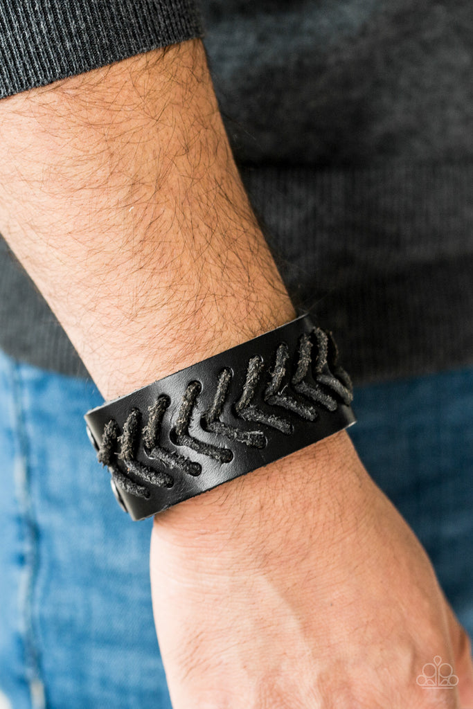 Paparazzi "Take Me Out To The Ball Game" Black Urban Bracelet Unisex