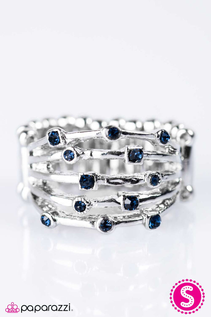 Paparazzi "Sporadic Sparkle" Blue Ring
